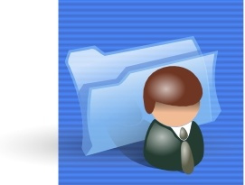 Contacts Folder Icon Clip Art (SVG & ODG) (53.96 KB) - WooVector