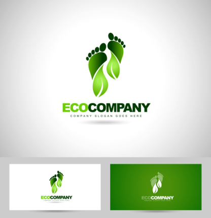 Eco company logos with business card vector 02 (EPS) (318.71 KB ...