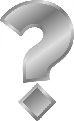 Question Mark Silver Clip Art (SVG & ODG) (54.73 KB) - WooVector