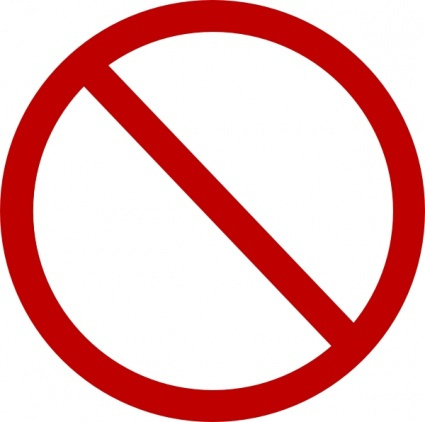 Red No Circle Clip Art (SVG & ODG) (52.65 KB) - WooVector
