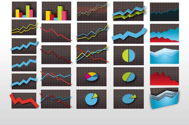Stock Market Graphics (AI & PDF) (8.19 MB) - WooVector