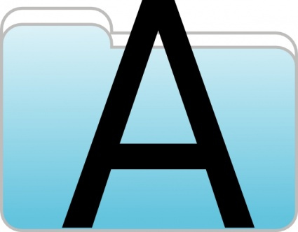 Text Folder Icon Clip Art (SVG & ODG) (45.17 KB) - WooVector